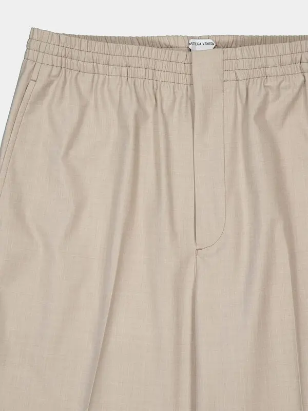 Bottega Veneta Wool Cotton Melange Trousers
