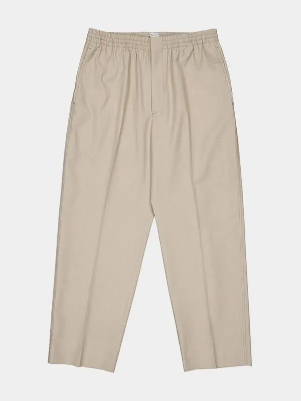 Bottega Veneta Wool Cotton Melange Trousers