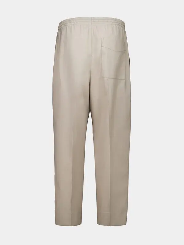 Bottega Veneta Wool Cotton Melange Trousers