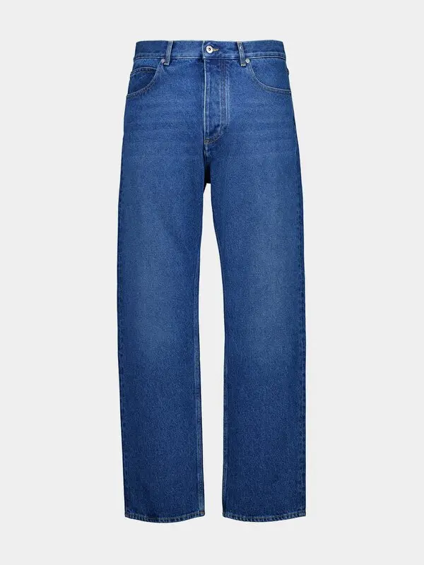 Bottega Veneta Medium Indigo Cotton Jeans - Blue