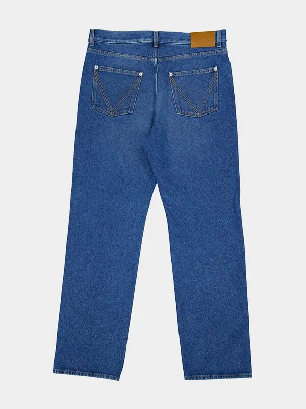 Bottega Veneta Medium Indigo Cotton Jeans