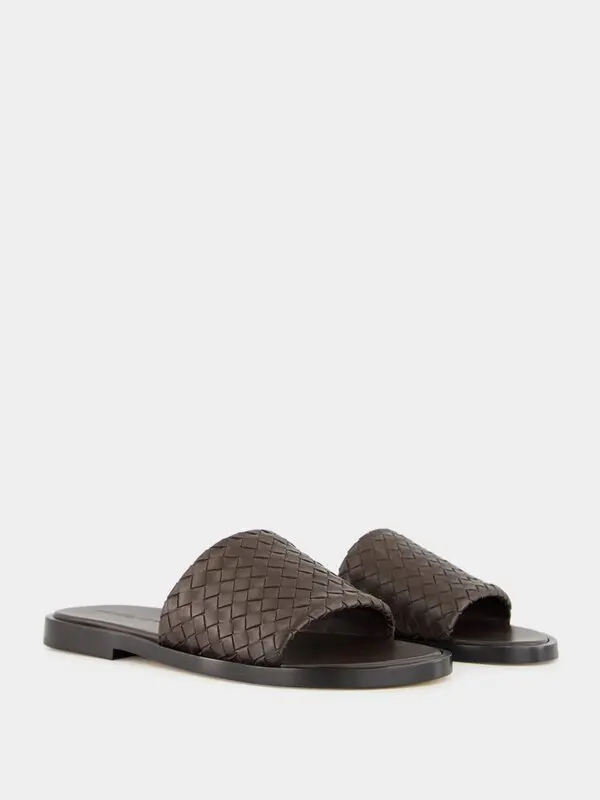Bottega Veneta Fondant Intrecciato Mule Sandals
