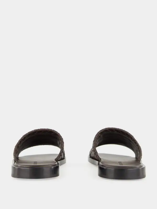 Bottega Veneta Fondant Intrecciato Mule Sandals