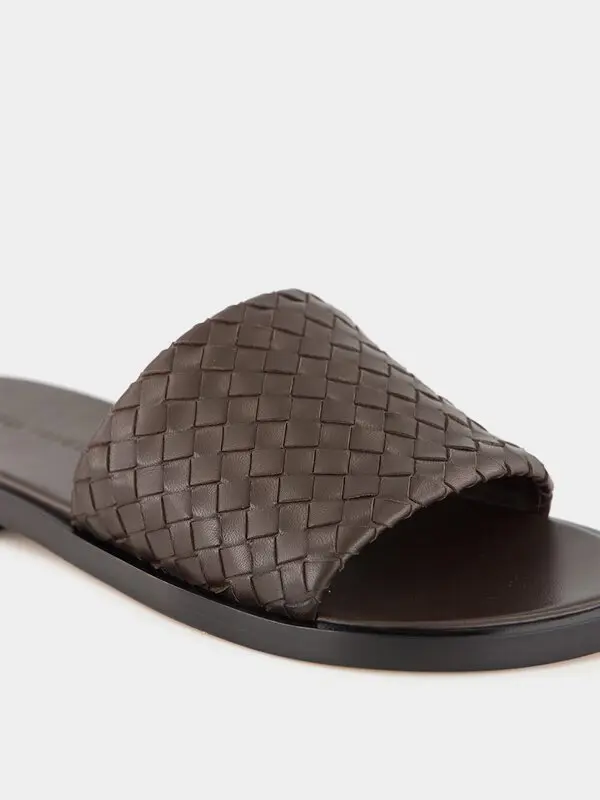 Bottega Veneta Fondant Intrecciato Mule Sandals