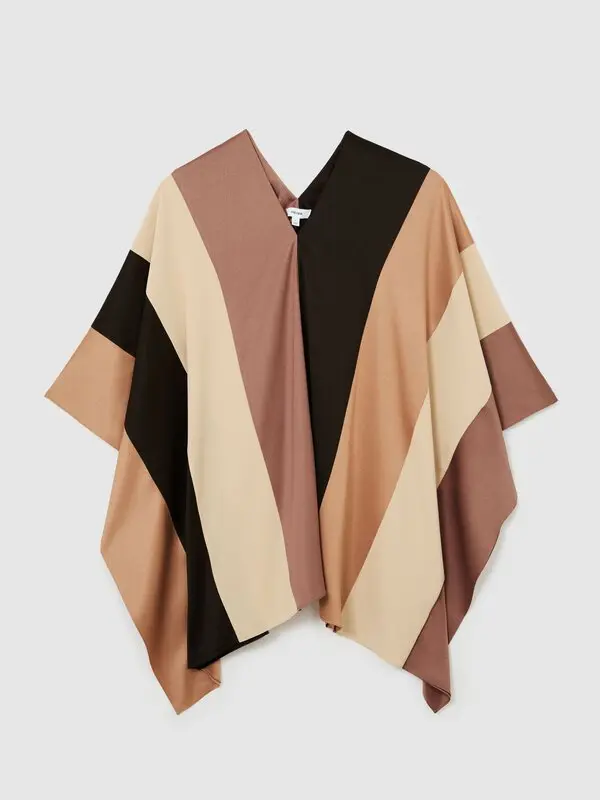 REISS Ari Colour-block Tunic Dress