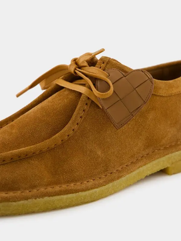 Bottega Veneta Caramel Boston Lace-up Moccasins