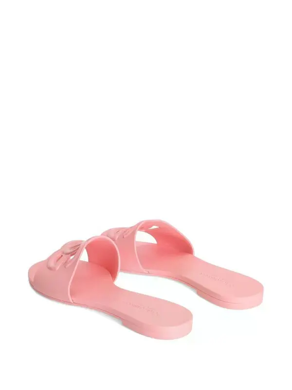 Dolce & Gabbana Rubber Beachwear Slides - Pink