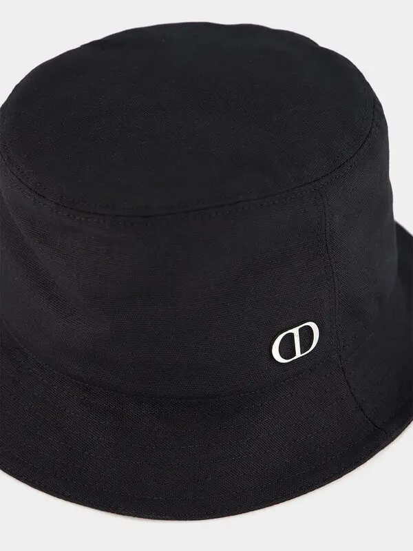 Dior Bucket Hat With Cd Essentials Metal Pin