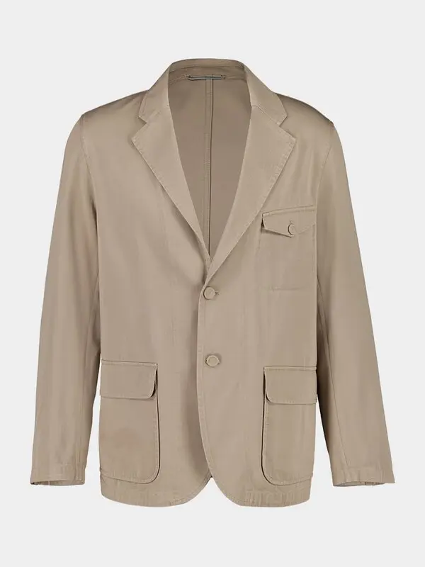 Dior Cotton Jacket With Embroidered Muguet Detail - Beige