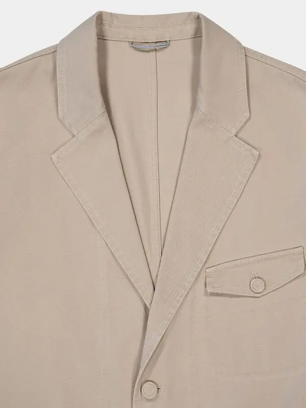 Dior Cotton Jacket With Embroidered Muguet Detail - Beige