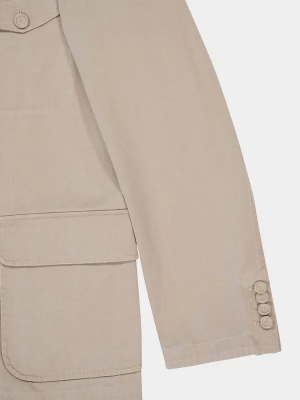 Dior Cotton Jacket With Embroidered Muguet Detail - Beige