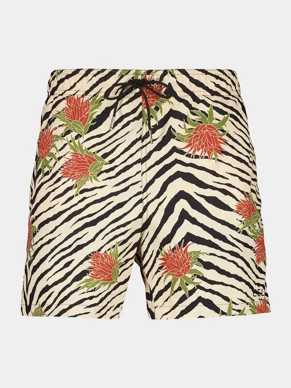Celine Swim Shorts Triomphe - Multicolour
