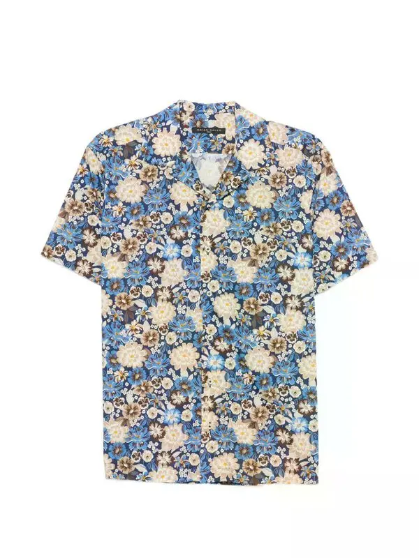 Brian Dales Floral-print Short-sleeve Shirt