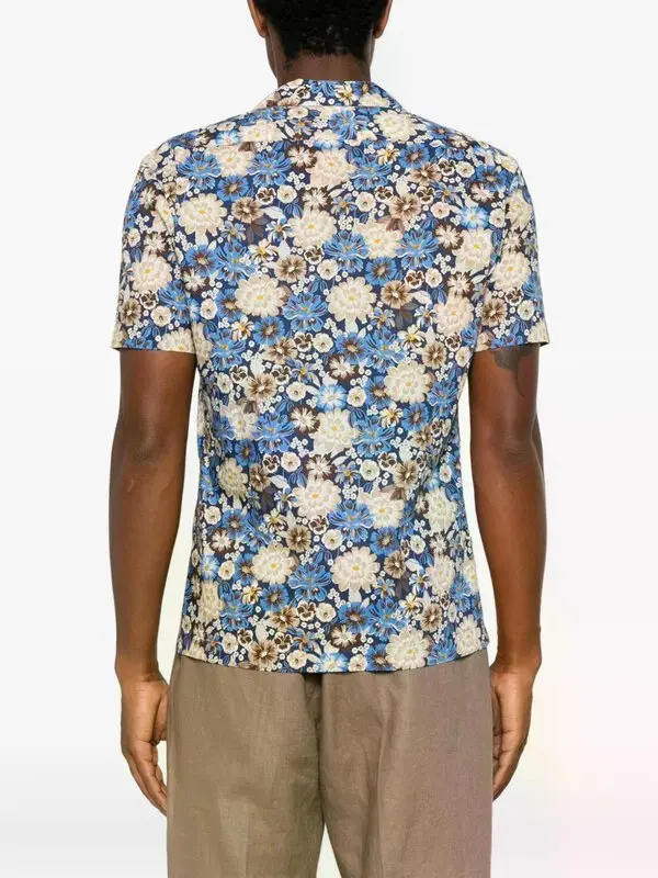 Brian Dales Floral-print Short-sleeve Shirt