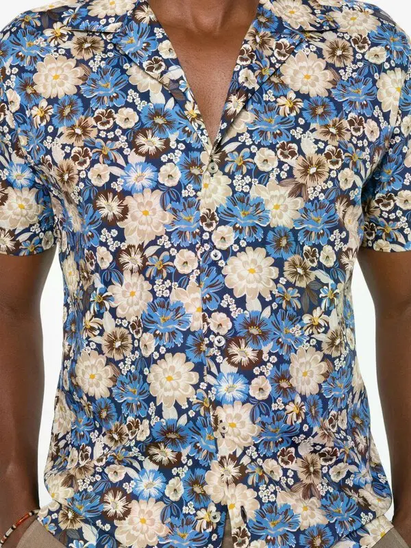 Brian Dales Floral-print Short-sleeve Shirt