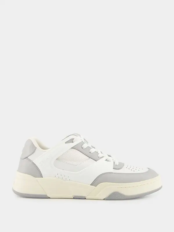 Celine Ct-09 Lace Up Leather Sneakers - White