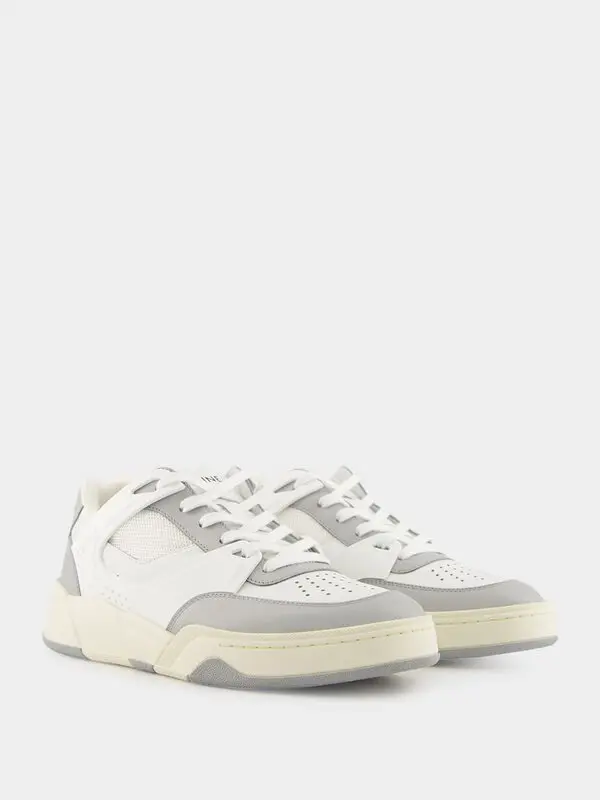 Celine Ct-09 Lace Up Leather Sneakers - White