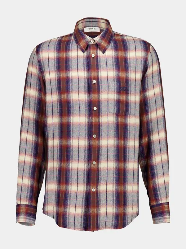 Celine Shirt Loose Fit L/s Drugstore Poche Viscose - Multicolour
