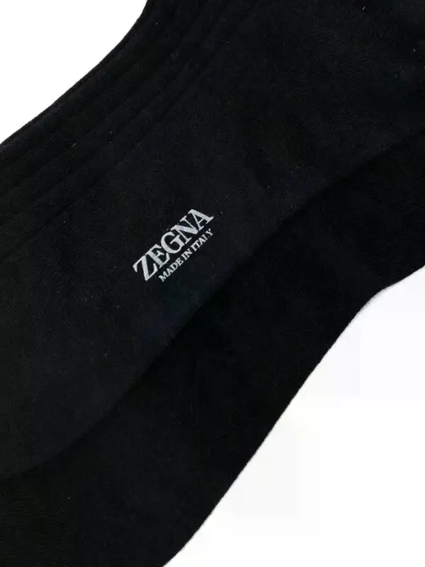 Zegna Ribbed Knit Socks