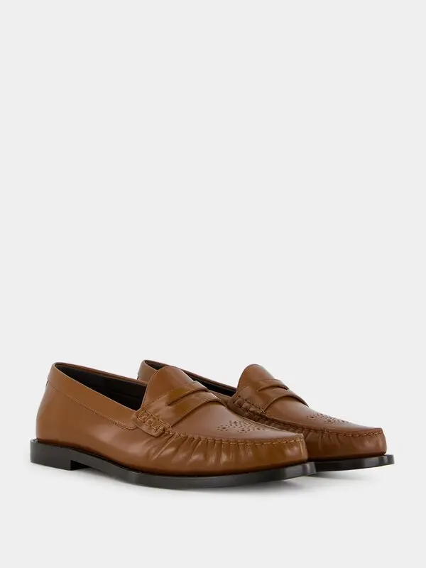 Celine Vivienne Loafers In Leather