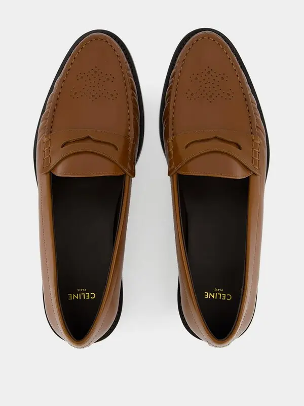 Celine Vivienne Loafers In Leather