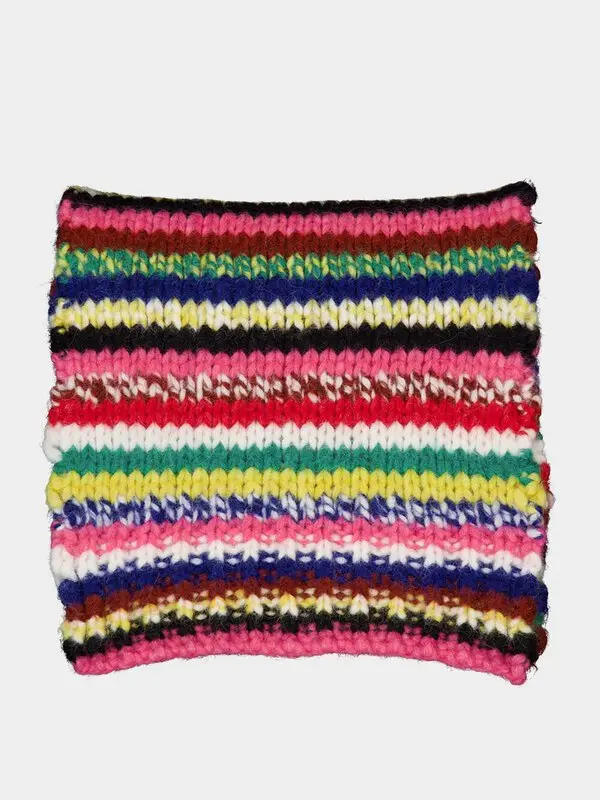 Celine Scarf In Mouline Alpaca And Wool