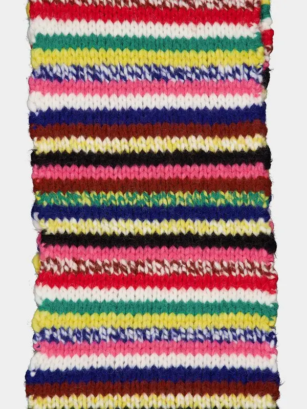 Celine Scarf In Mouline Alpaca And Wool