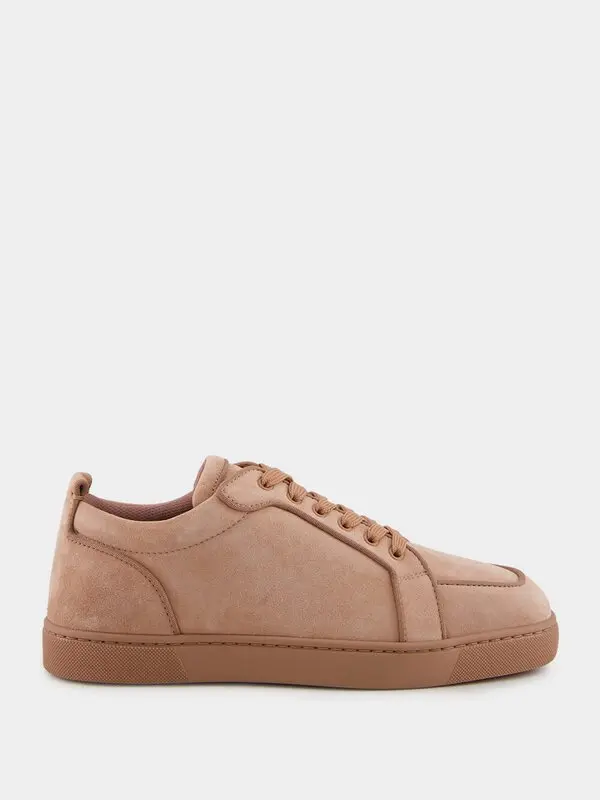 CHRISTIAN LOUBOUTIN Rantulow Romance Suede Sneakers - Brown