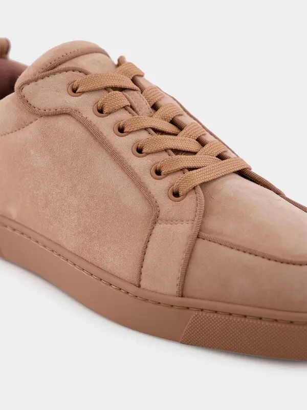 CHRISTIAN LOUBOUTIN Rantulow Romance Suede Sneakers - Brown