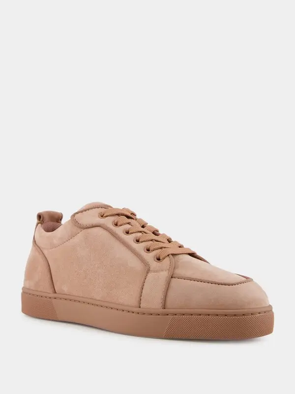 CHRISTIAN LOUBOUTIN Rantulow Romance Suede Sneakers - Brown