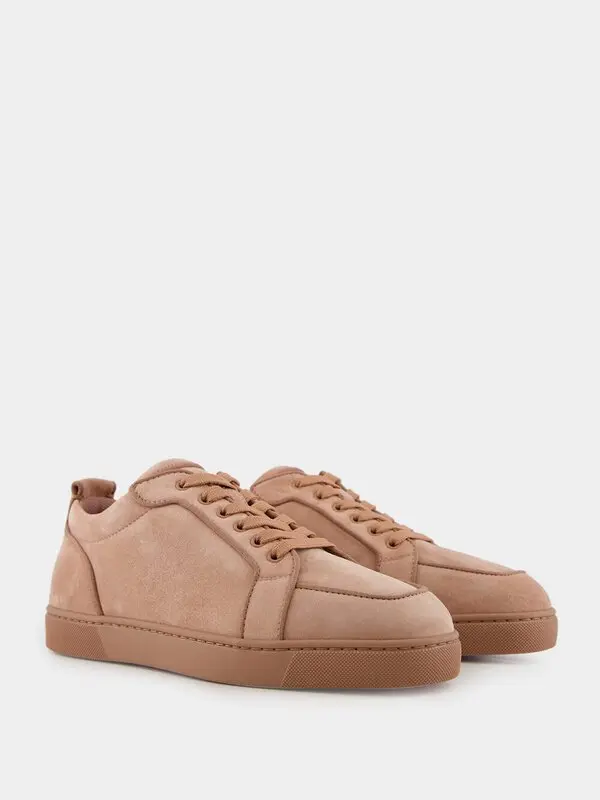CHRISTIAN LOUBOUTIN Rantulow Romance Suede Sneakers - Brown