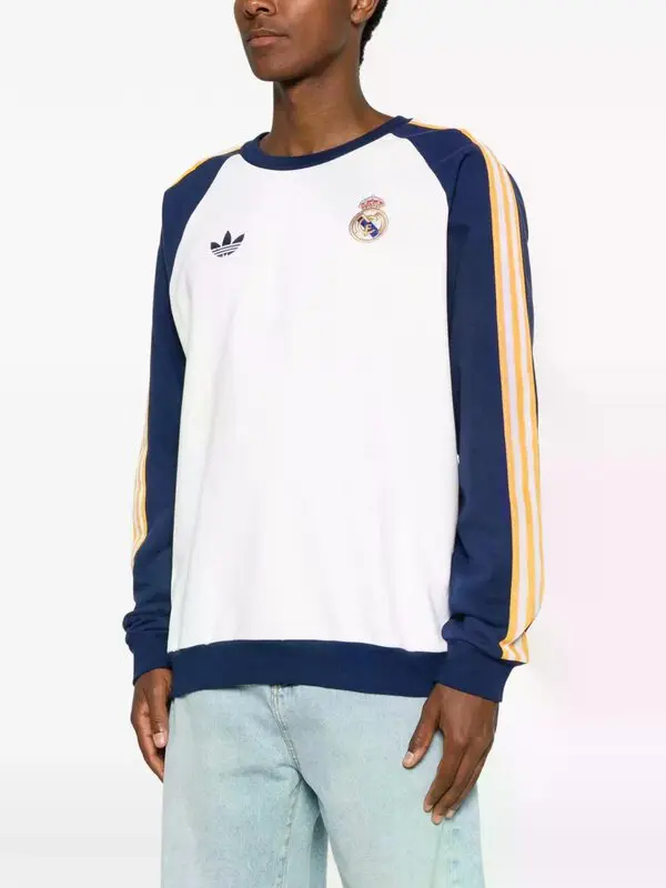 Adidas Real Madrid Raglan Sleeve Sweatshirt