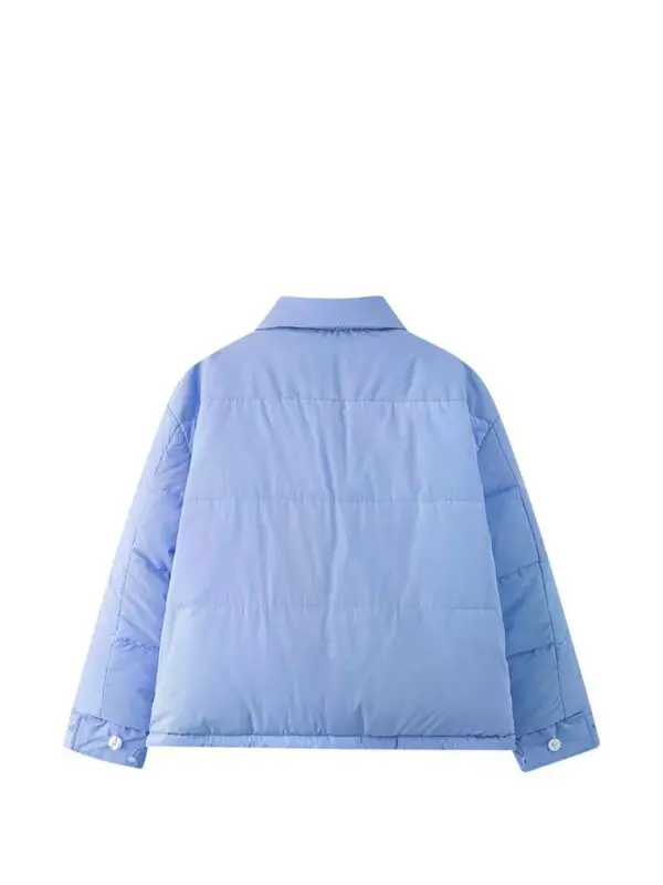 SSSTUFFF Reversible Pinstripe Puffer Jacket