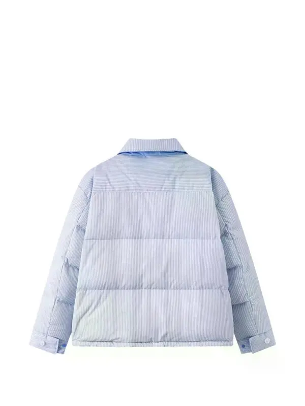 SSSTUFFF Reversible Pinstripe Puffer Jacket