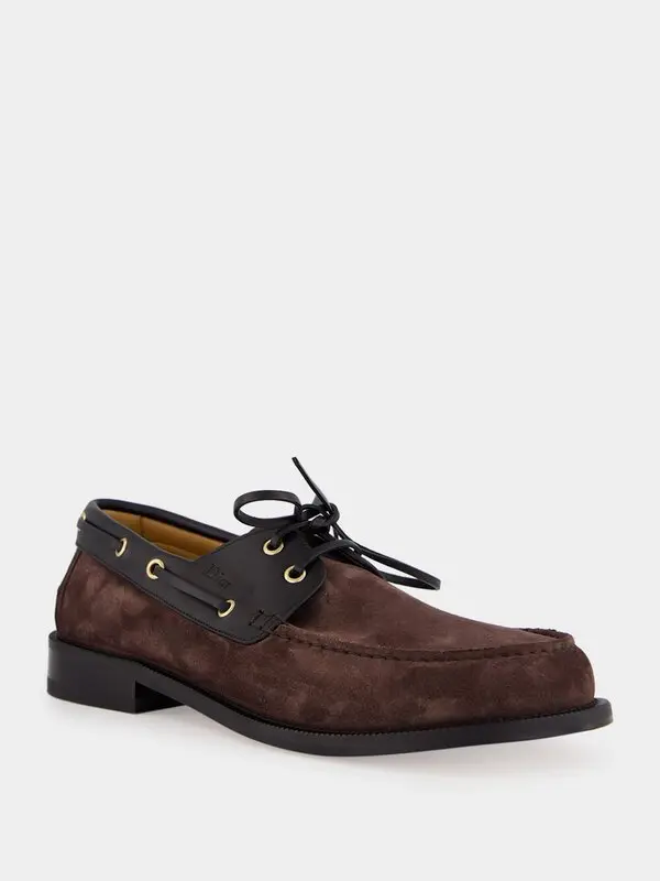 Dior Archie Suede Calfskin Boat Shoes