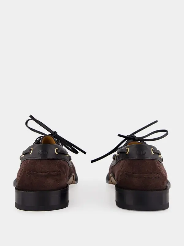 Dior Archie Suede Calfskin Boat Shoes