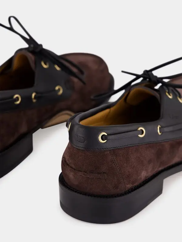 Dior Archie Suede Calfskin Boat Shoes