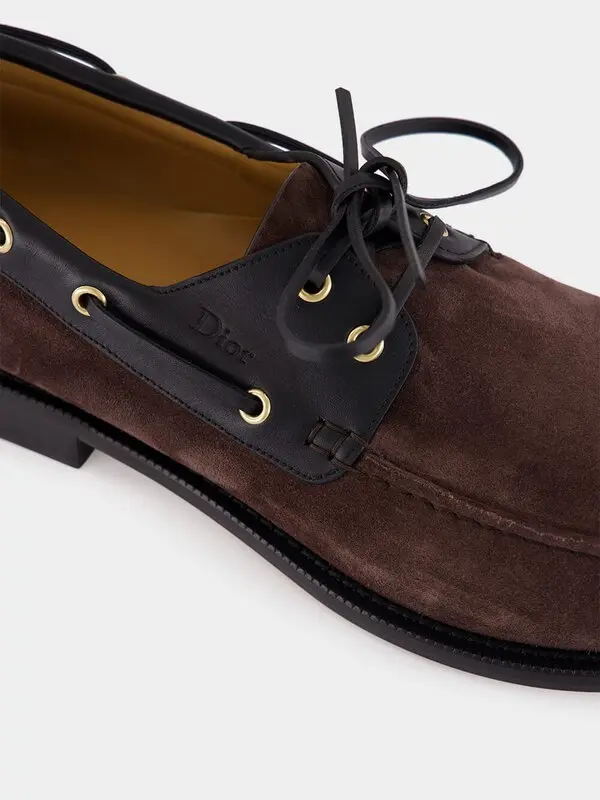 Dior Archie Suede Calfskin Boat Shoes