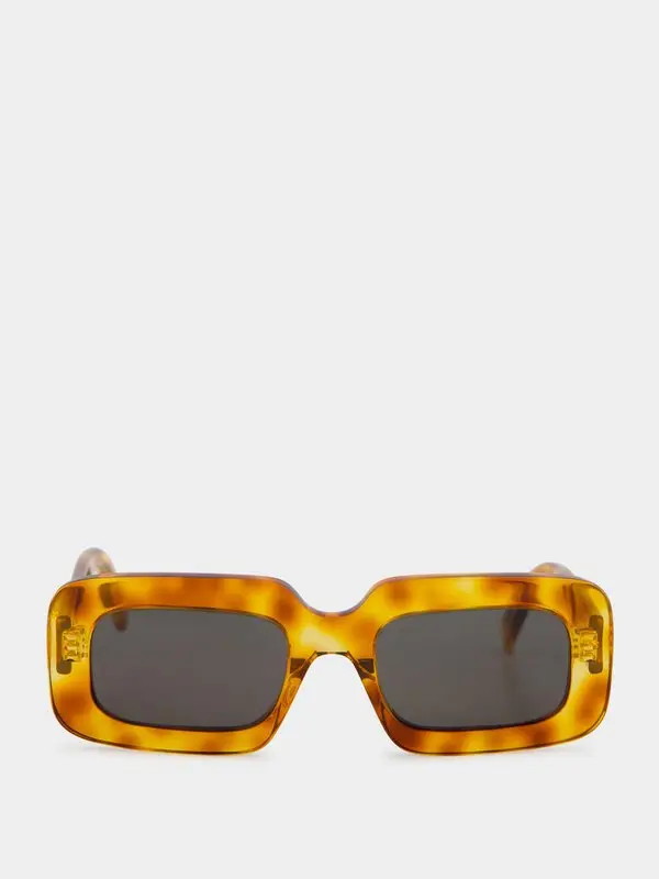 Celine Square Triomphe Skate 02 Acetate Sunglasses - Yellow