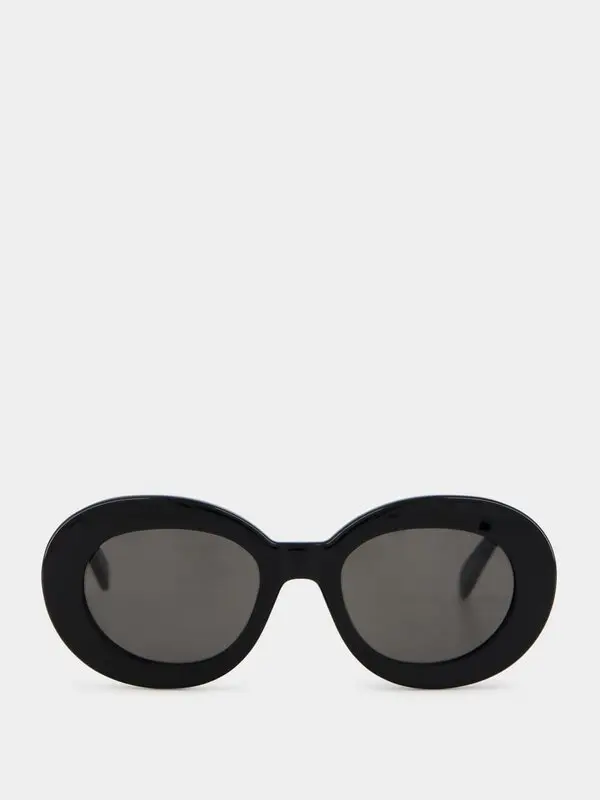 Celine Oval Triomphe Skate 01 Sunglasses - Black