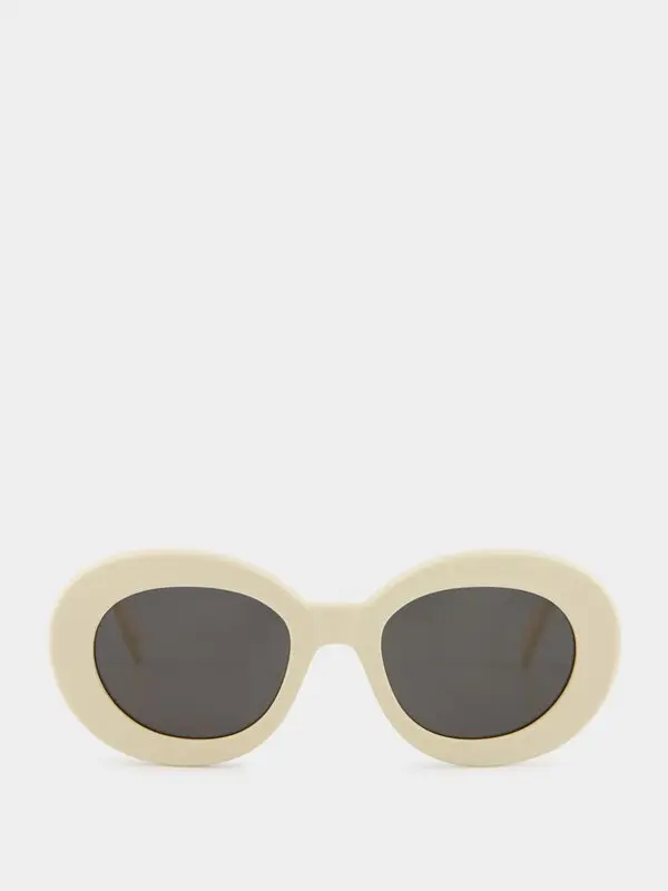 Celine Sunglassses Oval Triomphe Skate 01 Acetate - Cream