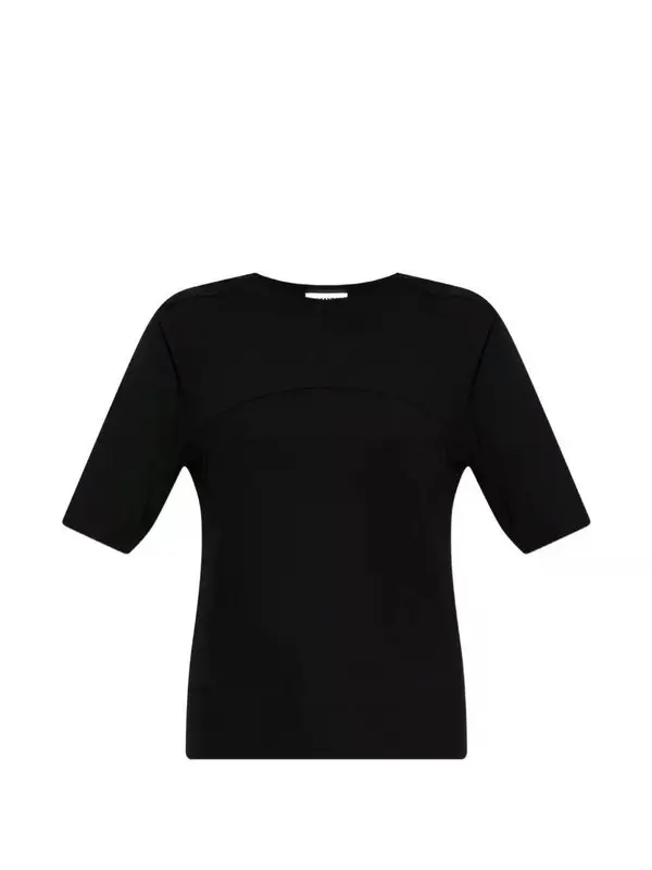 JIL SANDER Seam Detailing Crew Neck Top