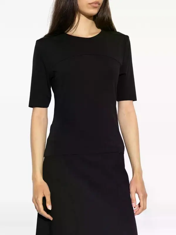 JIL SANDER Seam Detailing Crew Neck Top
