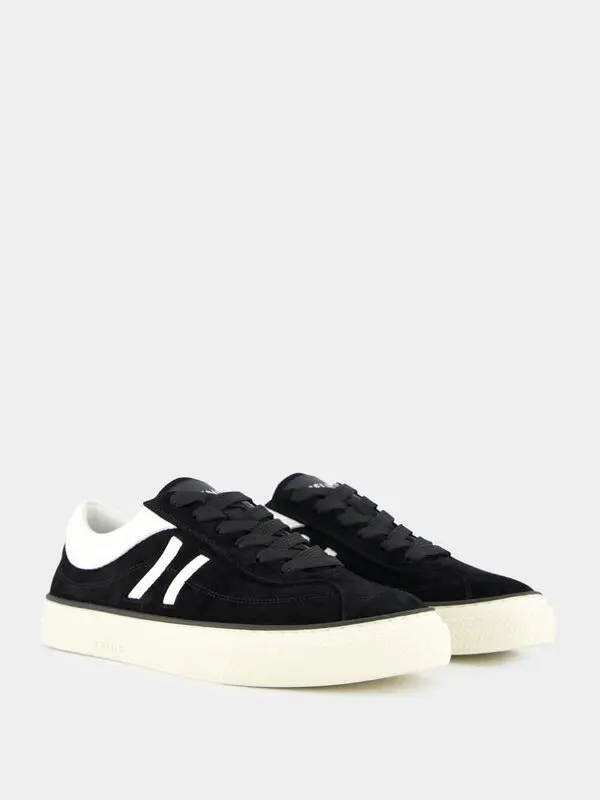Celine L-top Sunset Leather Sneakers - Black