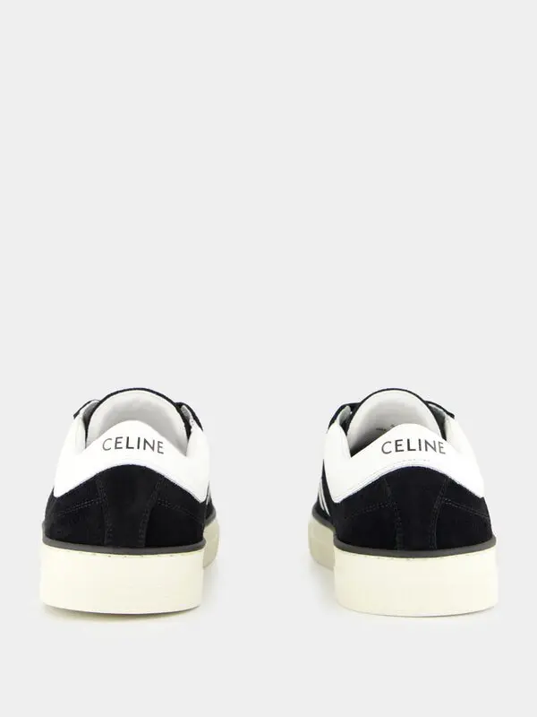Celine L-top Sunset Leather Sneakers - Black