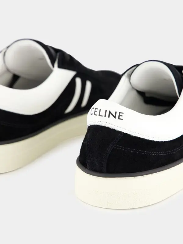 Celine L-top Sunset Leather Sneakers - Black