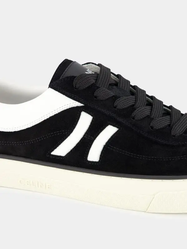 Celine L-top Sunset Leather Sneakers - Black