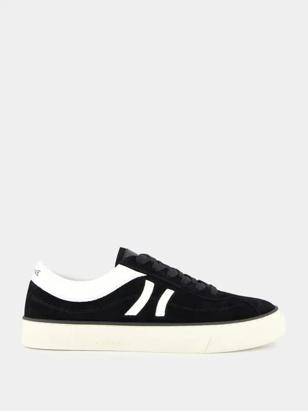 Celine L-top Sunset Leather Sneakers - Black