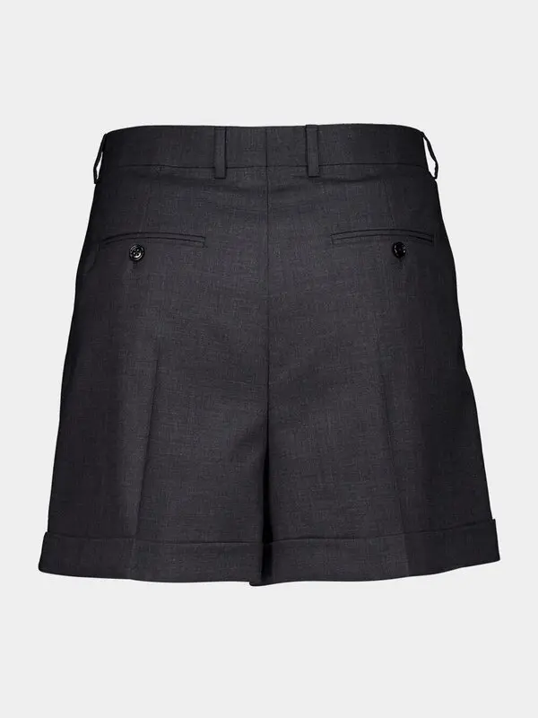 Celine Woven Wool Shorts