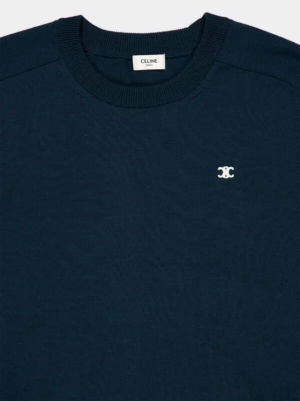 Celine Triomphe Wool Crewneck Sweater